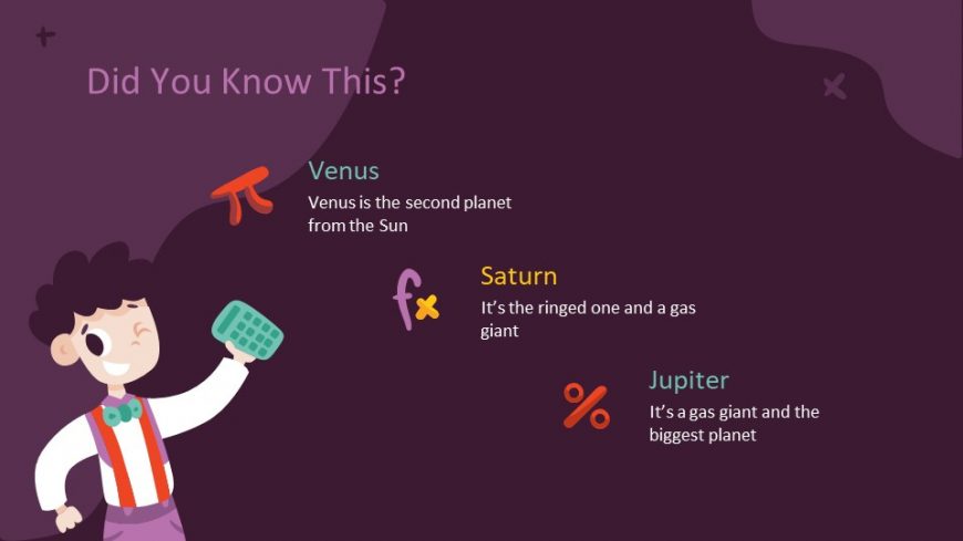 Creative Math Lesson PowerPoint Template Free Download