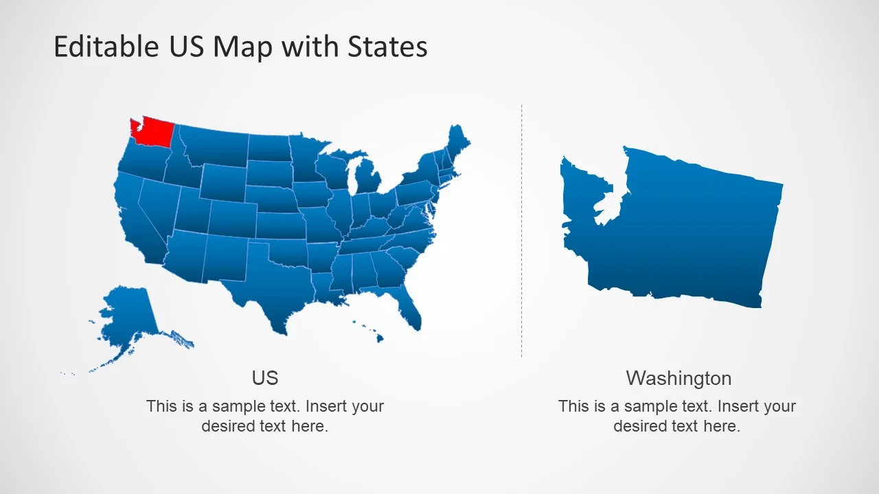 Us Map Template Editable Editable US Map For PowerPoint And Google